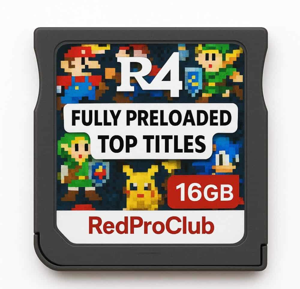 128GB Nintendo DS/3DS R4 Cartridge – Preloaded Game Collection